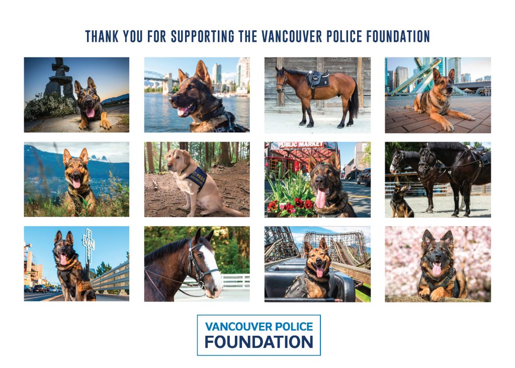 Note Card Set: 12 Cards (blank) – Vancouver Police Foundation Store