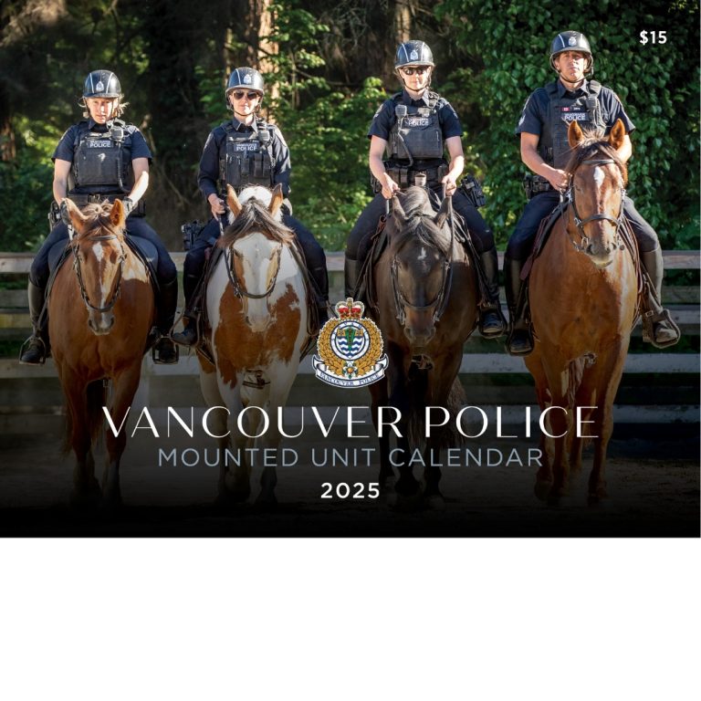 VPD Mounted Unit Calendar – Vancouver Police Foundation Store
